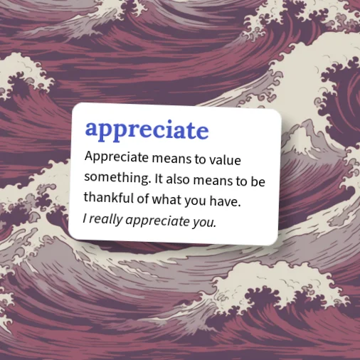 Urban Dictionary: appreciate
