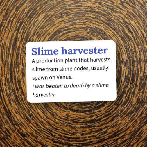 Urban Dictionary: Slime harvester