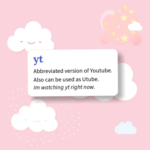 Urban Dictionary: yt
