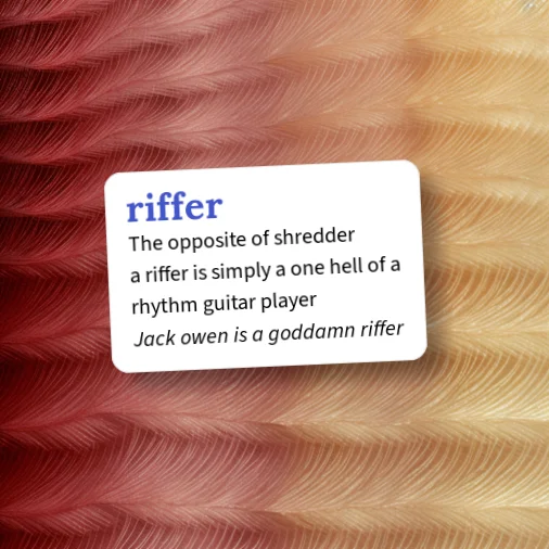 Urban Dictionary: riffer