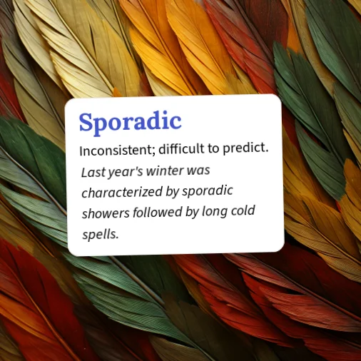 Urban Dictionary: Sporadic