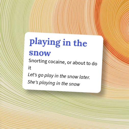 Urban Dictionary: playing in the snow