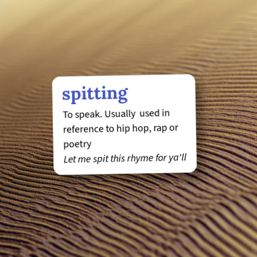 Urban Dictionary: spitting