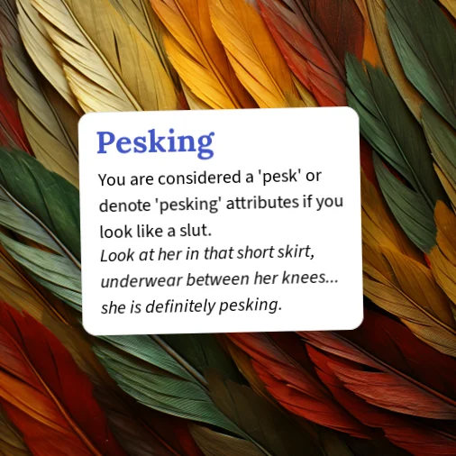Urban Dictionary: Pesking