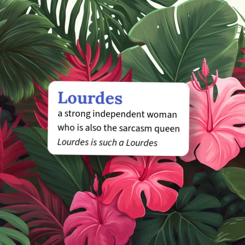 Urban Dictionary: Lourdes
