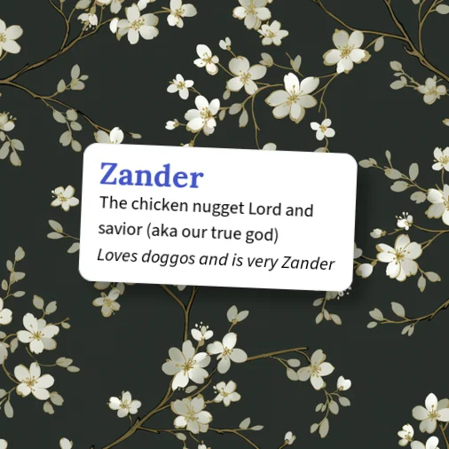 Urban Dictionary: Zander