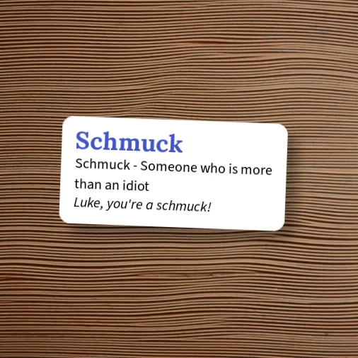 Urban Dictionary: Schmuck
