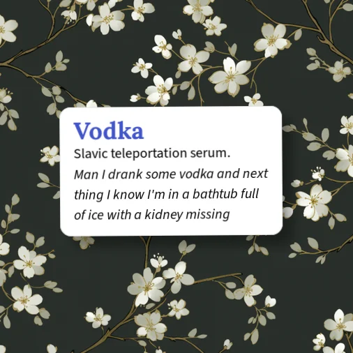 Urban Dictionary: Vodka
