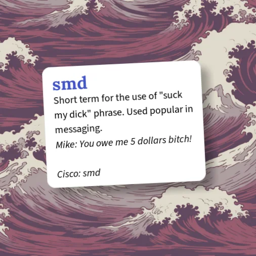 Urban Dictionary: Smd?