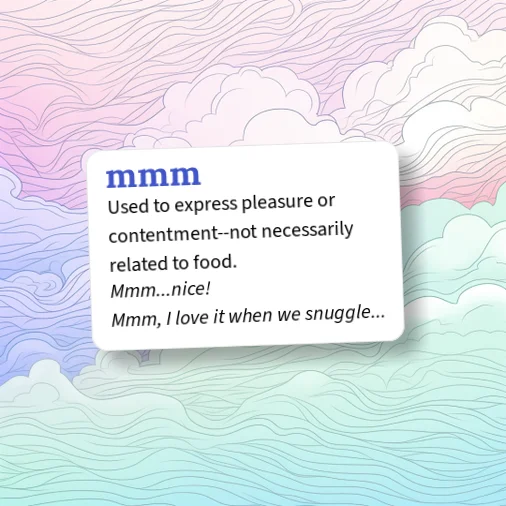 Urban Dictionary: mmm