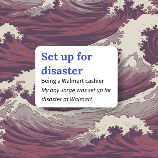 Urban Dictionary: Set up for disaster