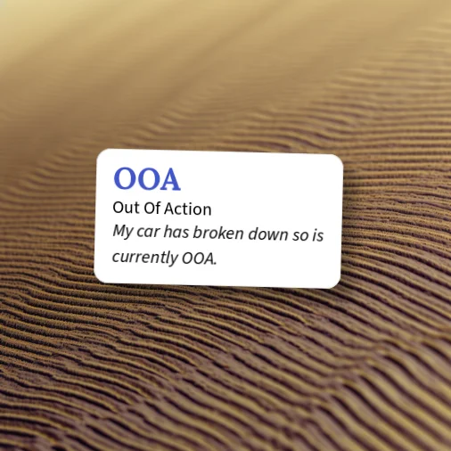 Urban Dictionary: ooa