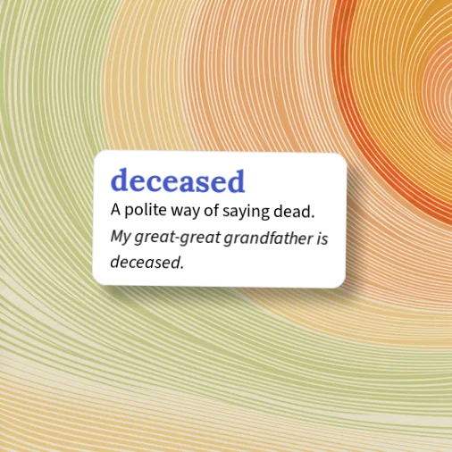 Urban Dictionary: deceased