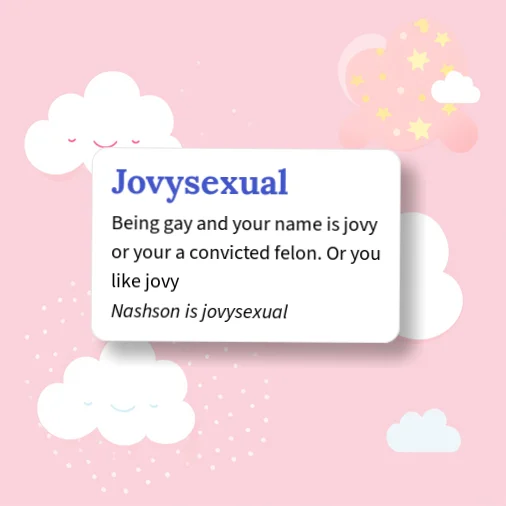 Urban Dictionary: Jovysexual