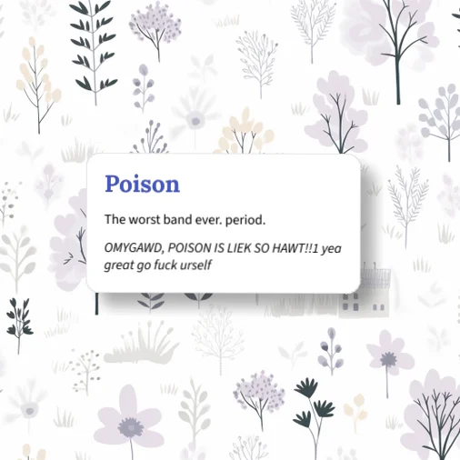 Urban Dictionary: Poisoned