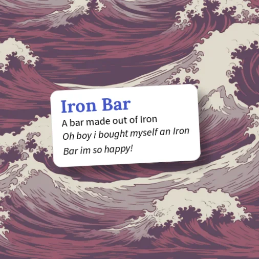 Urban Dictionary: Iron-bar
