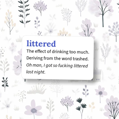 Urban Dictionary: littered