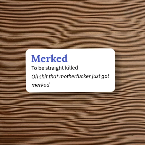 Urban Dictionary: Merked