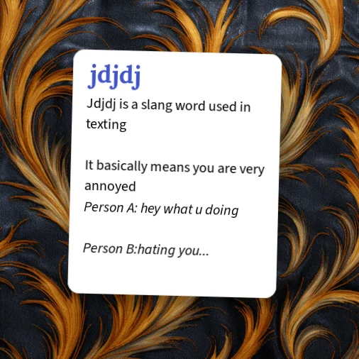 Urban Dictionary: jdjdj