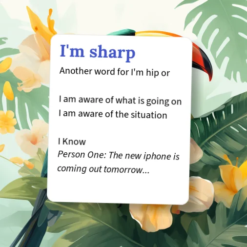 Urban Dictionary: I'm sharp
