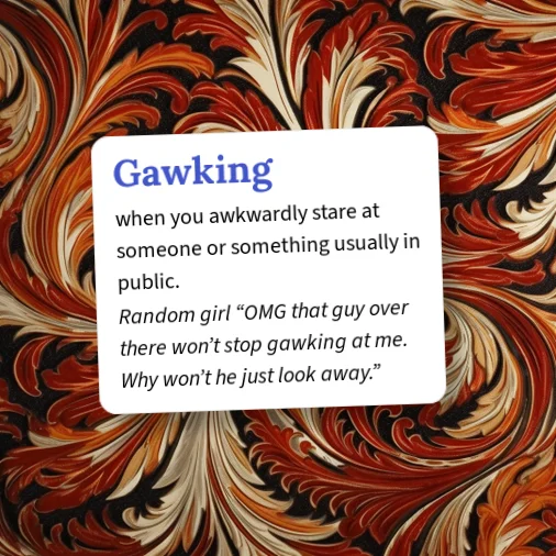 Urban Dictionary: Gawking