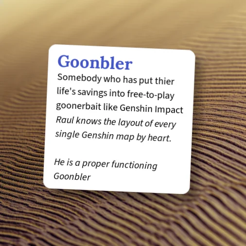 Urban Dictionary: Goonbler