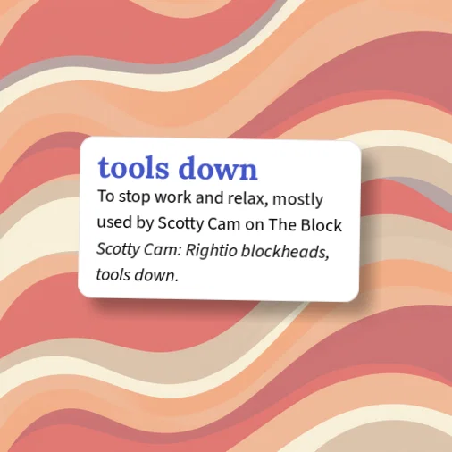 Urban Dictionary: tools down