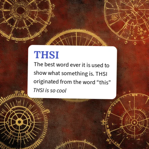 Urban Dictionary: THSI