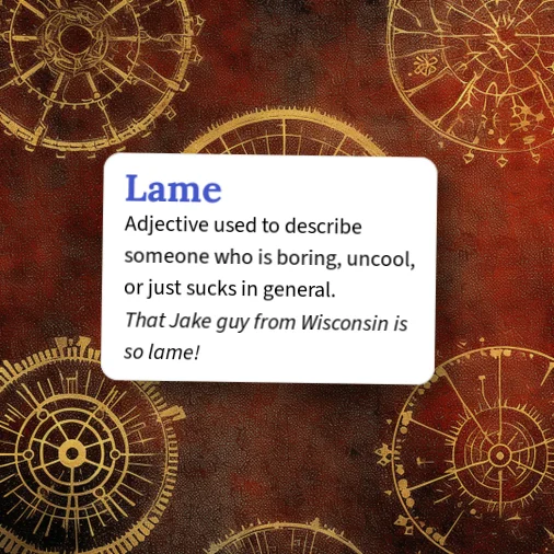 Urban Dictionary: Lame