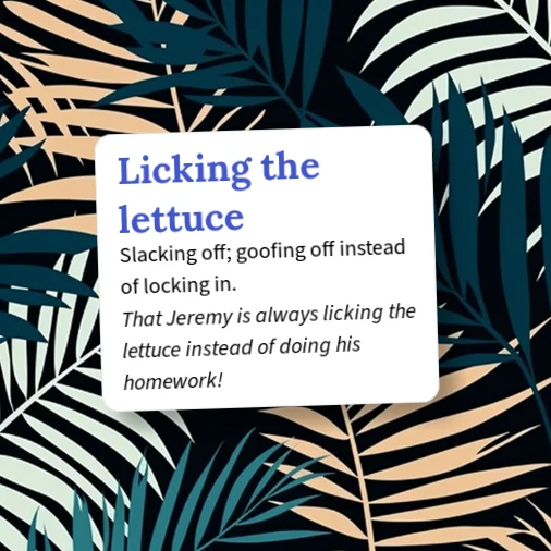 Urban Dictionary: Licking the lettuce