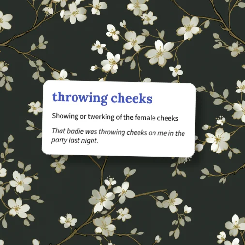 Urban Dictionary: throwing cheeks