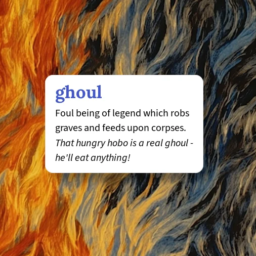 Urban Dictionary: ghoul