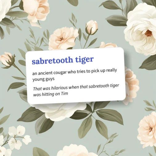 Urban Dictionary: sabretooth tiger