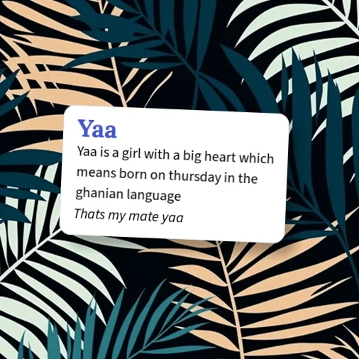 Urban Dictionary: Yaa