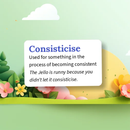 Urban Dictionary: Consisticise