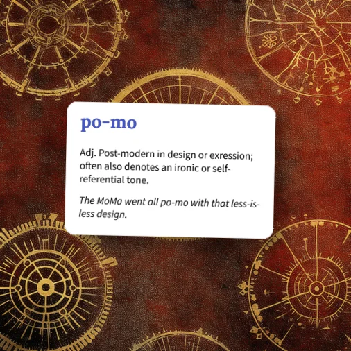 Urban Dictionary: Po Mo
