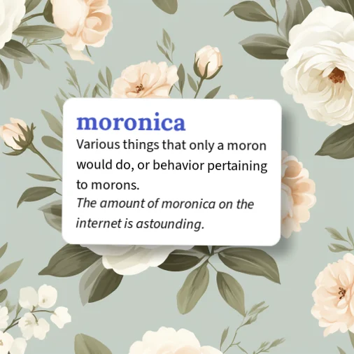 Urban Dictionary: moronica