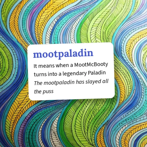 Urban Dictionary: mootpaladin
