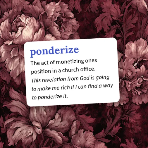 Urban Dictionary: ponder>