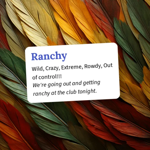Urban Dictionary: Ranchy