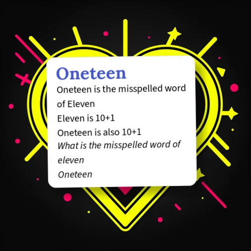Urban Dictionary: Oneteen