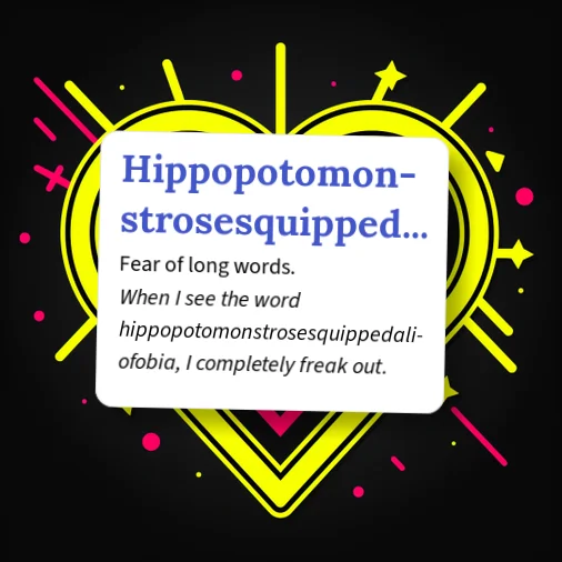 Urban Dictionary: Hippopotomonstrosesquippedaliofobia
