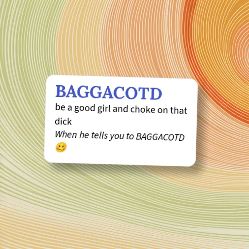 Urban Dictionary: BAGGACOYDD