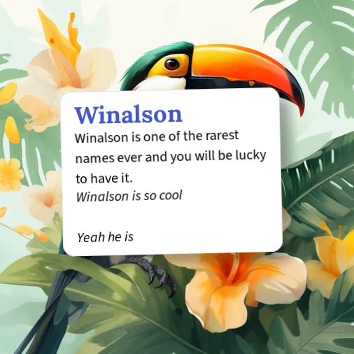 Urban Dictionary: Winalson