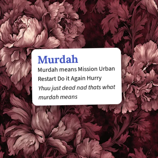 Urban Dictionary: Murdah