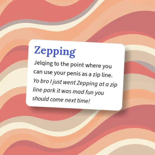 Urban Dictionary: Zepping