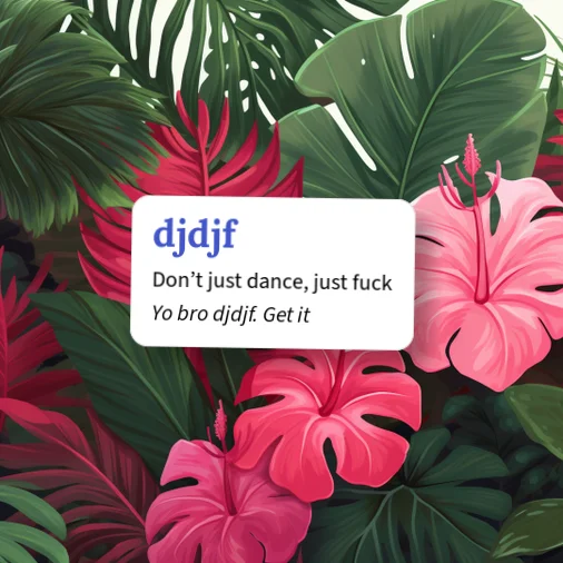Urban Dictionary: djdjf