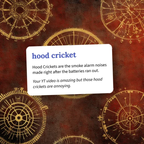 Urban Dictionary: hood crickets