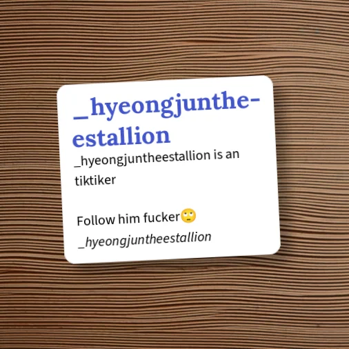 Urban Dictionary: _hyeongjuntheestallion