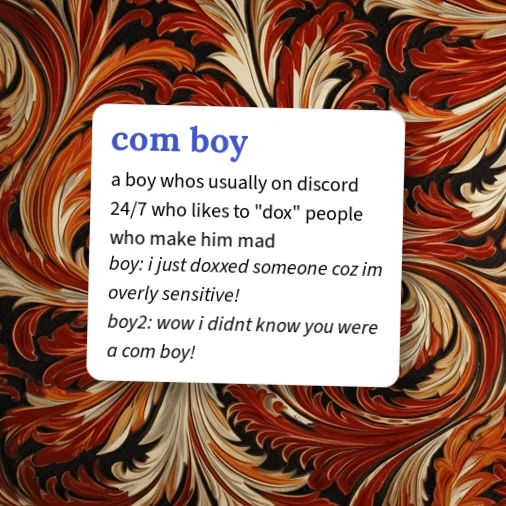 Urban Dictionary: com-boy